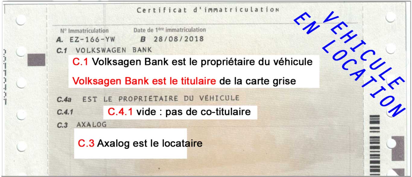 immatriculation d'un véhicule occasion [demandez votre carte grise]